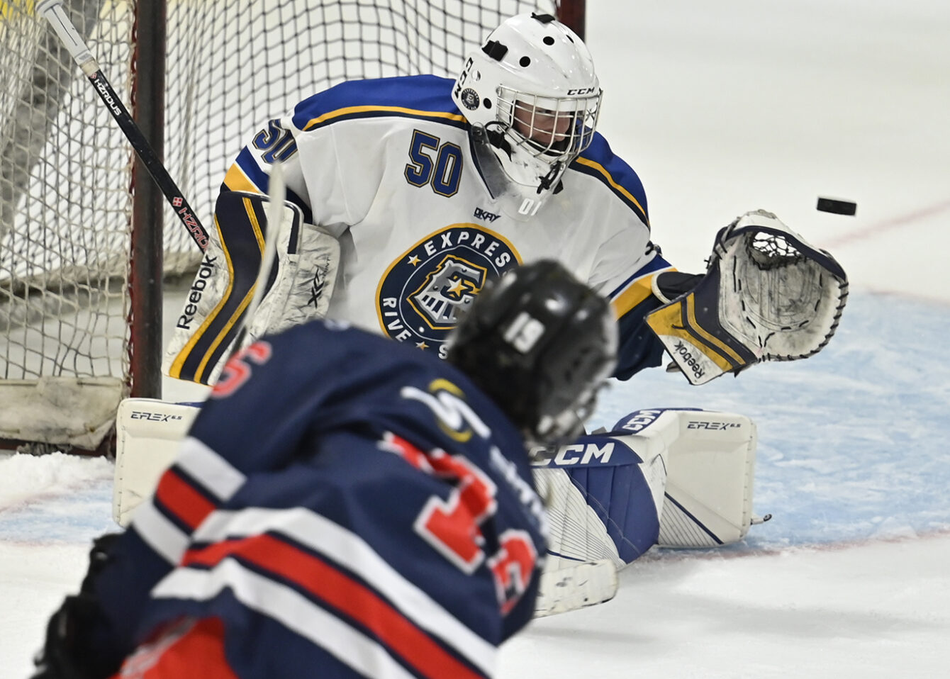 Une défaite pour le M15 AA de Charlevoix face à l'EXPRESS RIVE-SUD 2. - Média Photos Charlevoix